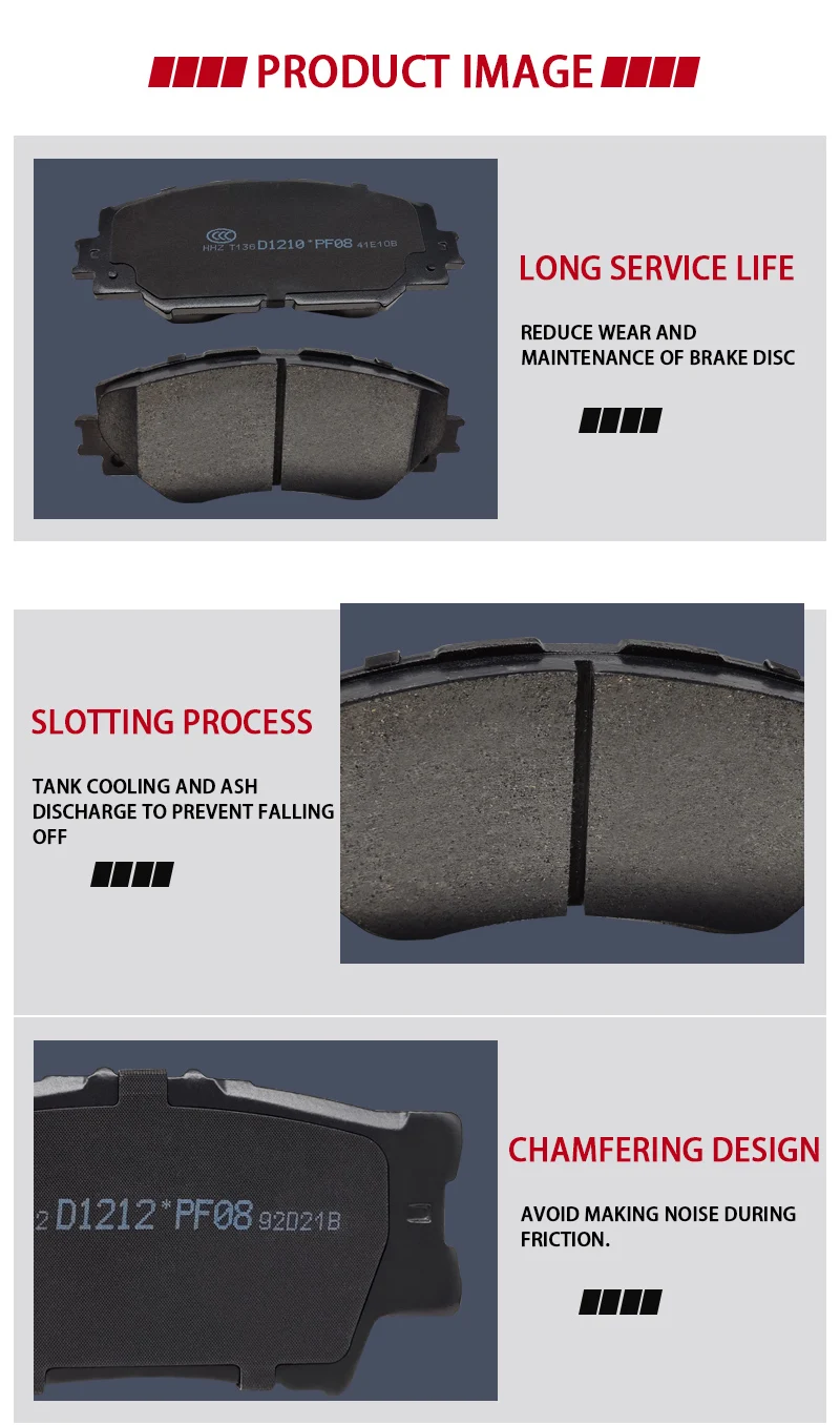 Auto Parts Brake Pads 04465-02220 04465-06100 04465-0k130 04465-0k160 ...