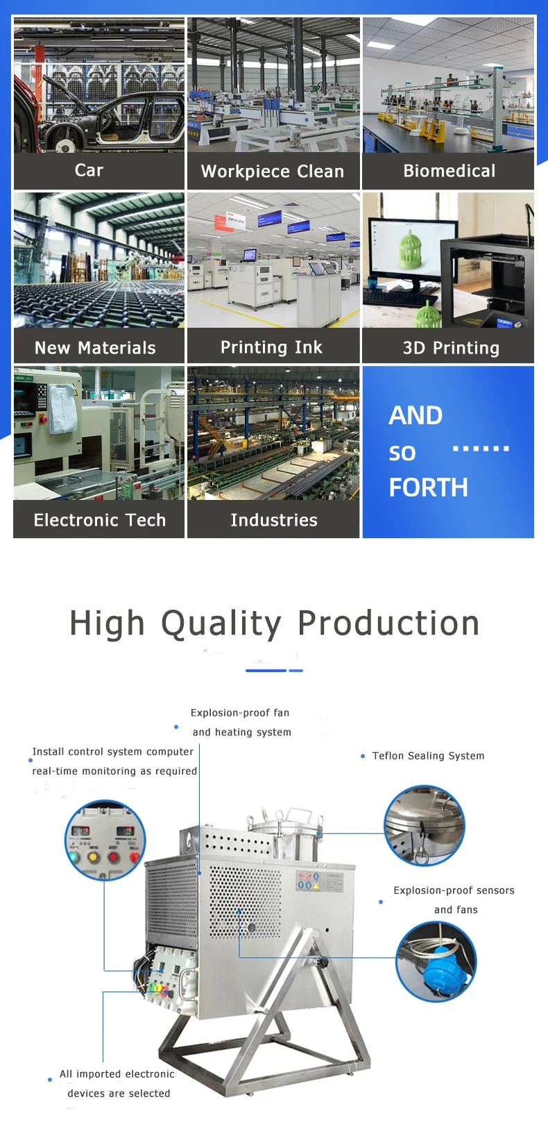 Solvent Recovery Machine Fully Automatic Cnc Explosion-proof Alcohol ...