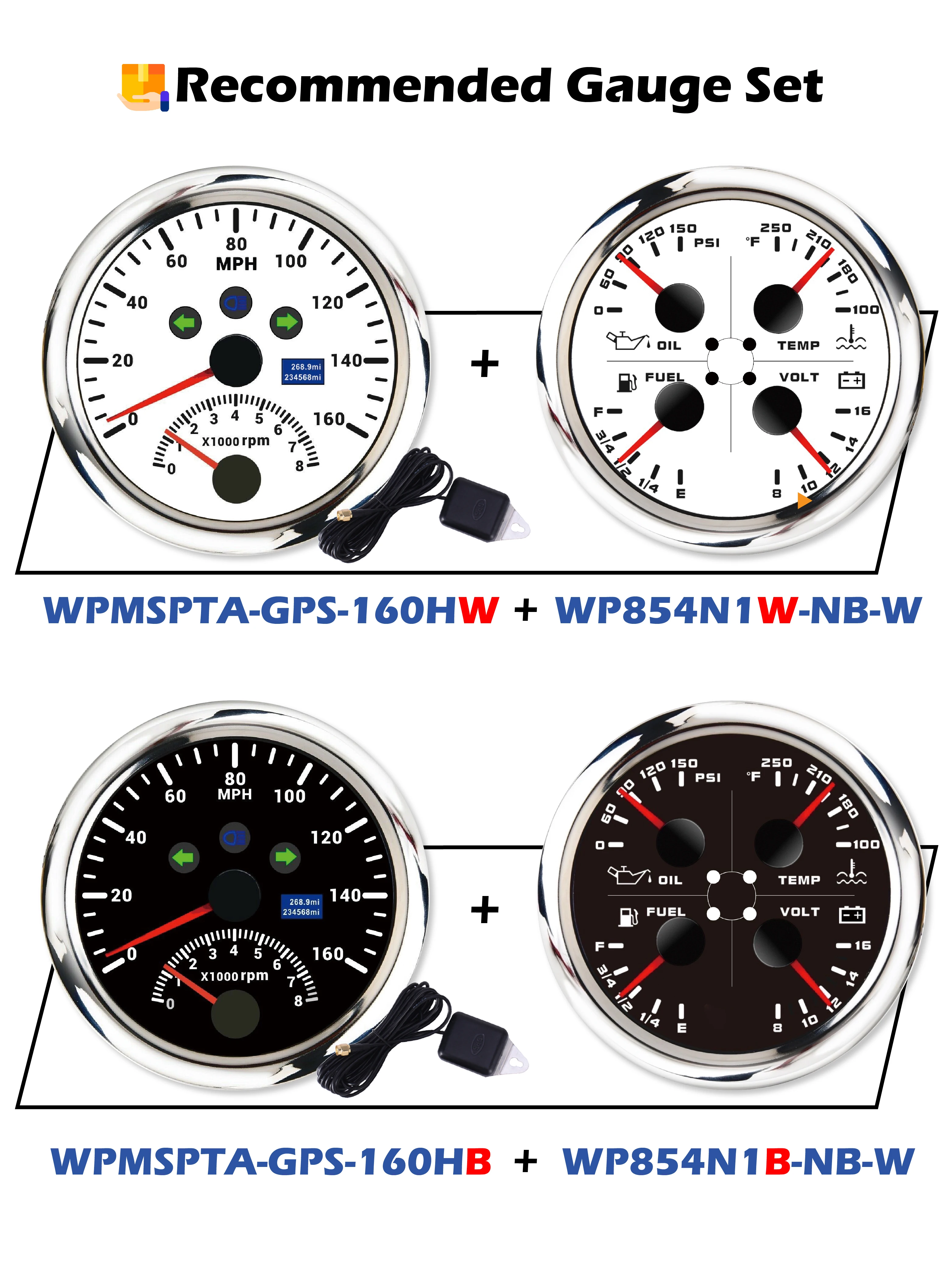85mm OEM EDM Stainless Steel Car Tachometer Water Temp Oil Pressure ...