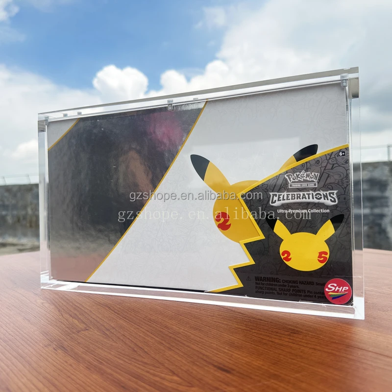 SHP Wholesale Acrylic Pokemon 25th Anniversary Box UPC Display Case ...