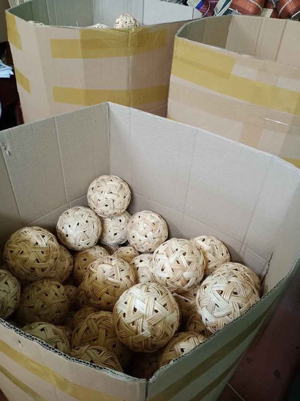 Decorative Rattan Balls Natural Round Rattan Ball Takraw Rattan Ball ...