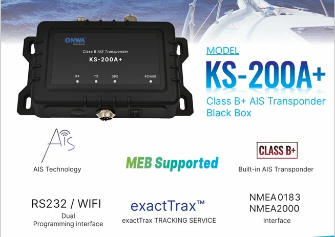 ONWA KS-200A+ Class B AIS Transponder Black Box - OEM | Wholesale