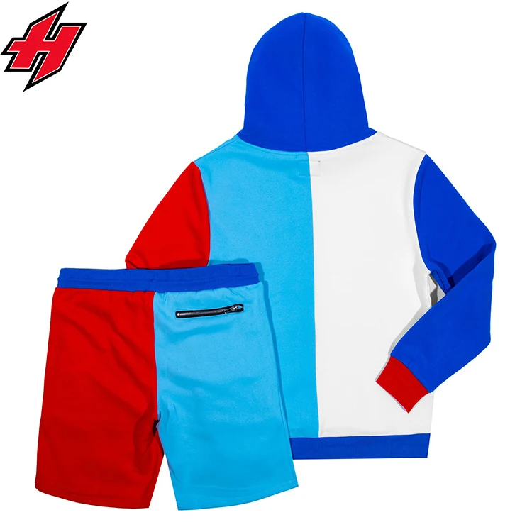 Sweatsuit Shorts Set Men Summer Two Piece Shorts Set Clothing Color ...