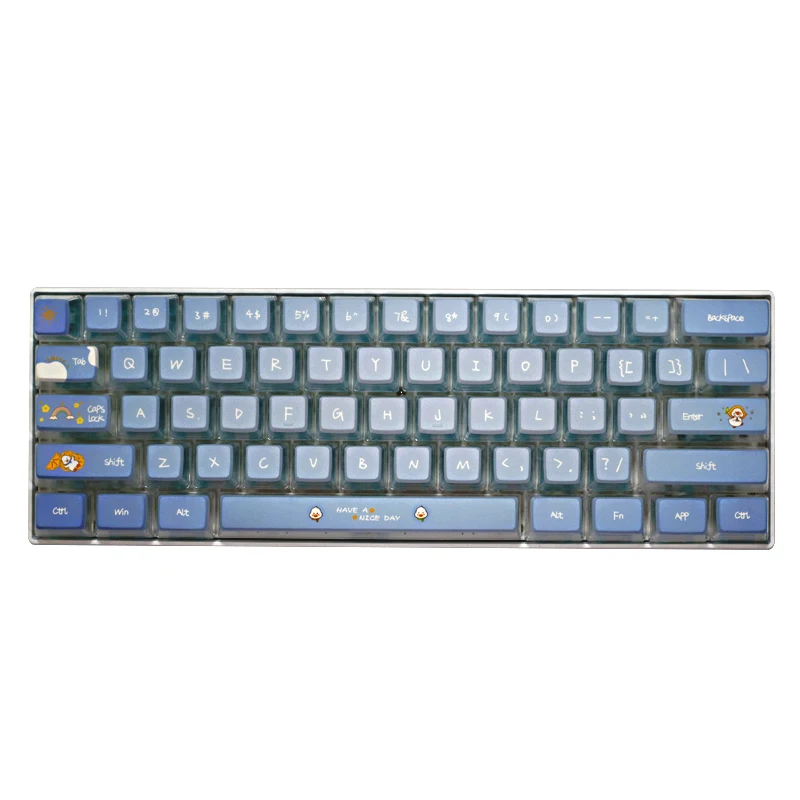 Hot Sale Gaming Mechanical Keyboard Blue Red Switch 61key Ru/us Wired ...
