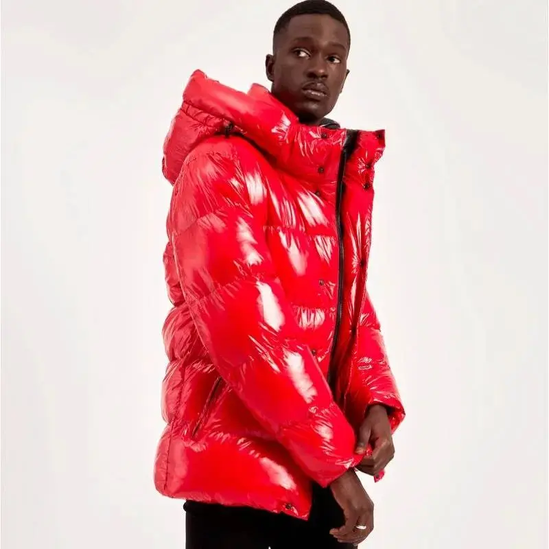 Casual Down Puffer Jacket Designer Puff Padded Coat Oem Logo Oversized ...