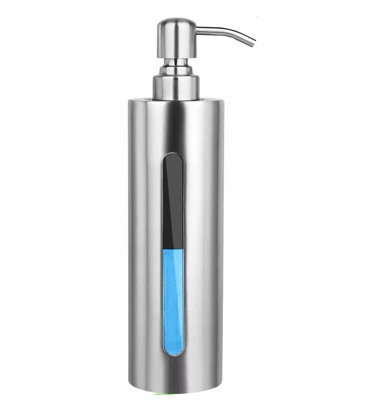 Spherical Soap Dispenser With Pump Silver/Metallic/Steel Pattern Bottle ...