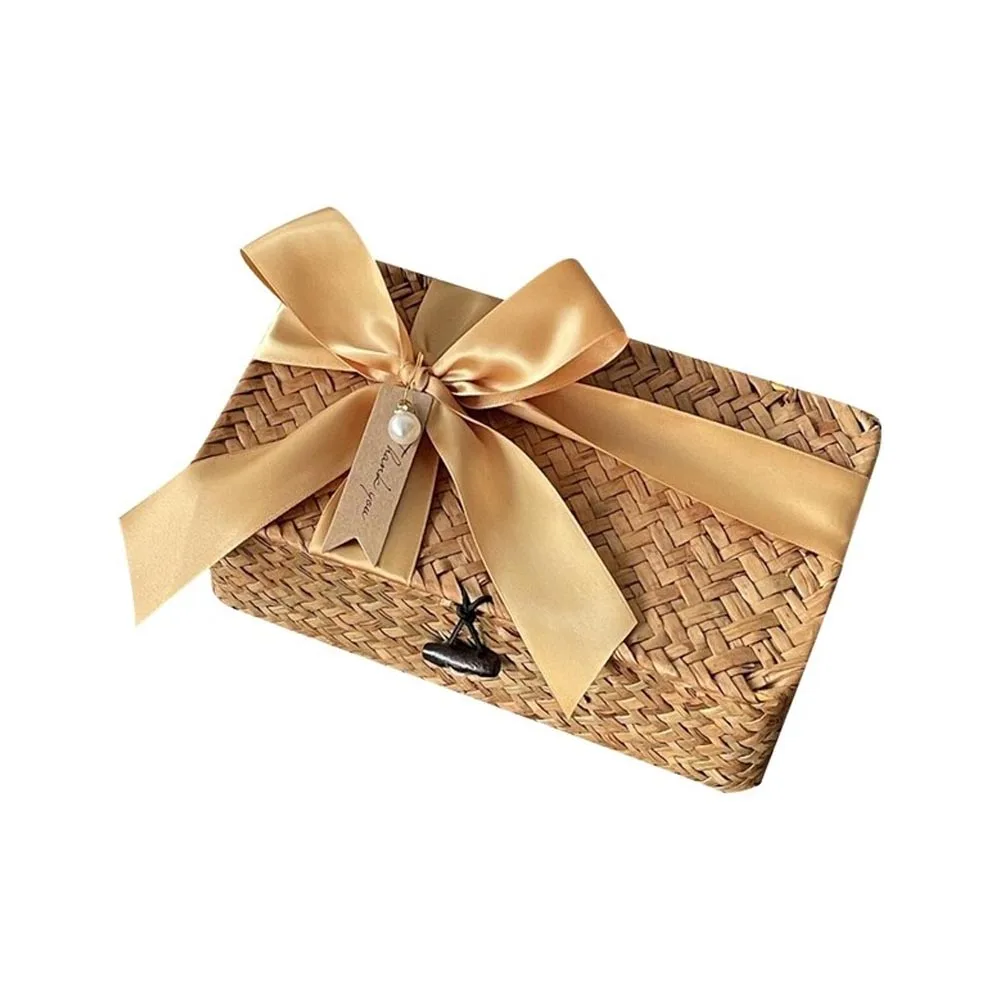 Rustic Touch Seagrass Gift Boxes - Perfect for Any Holiday