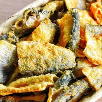 Premium Vietnamese Cod Skin Crisps In Bulk: Protein-packed,Air-dried ...