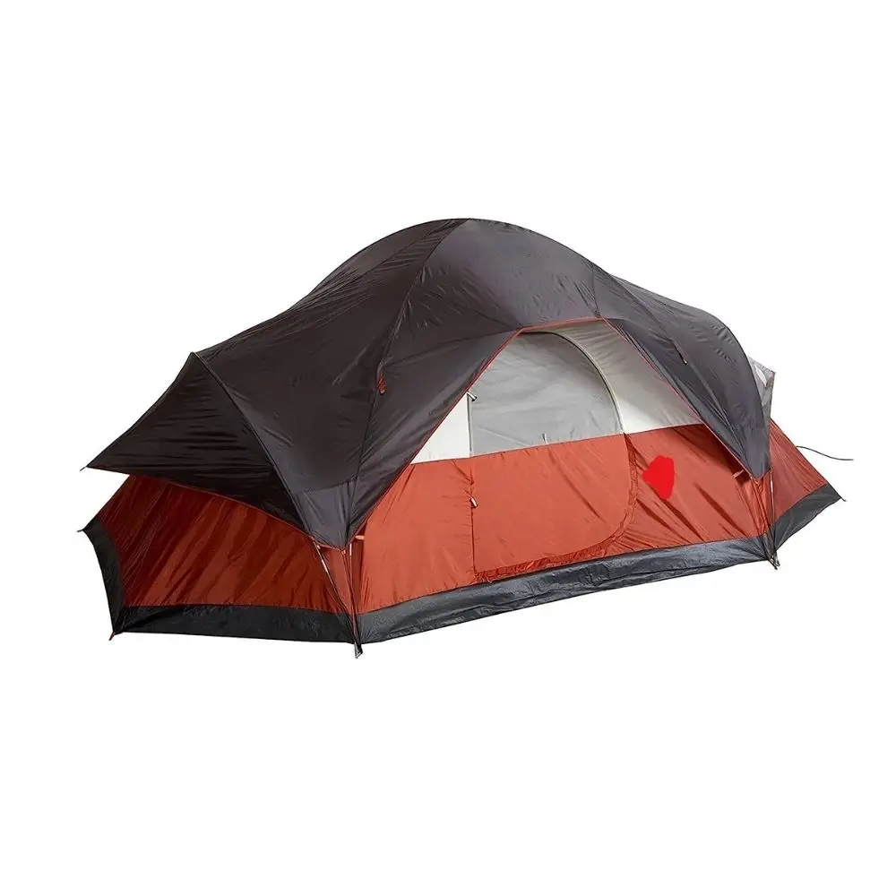 Red Canyon 8-person Camping Tent,Weatherproof Family Tent Includes Room ...