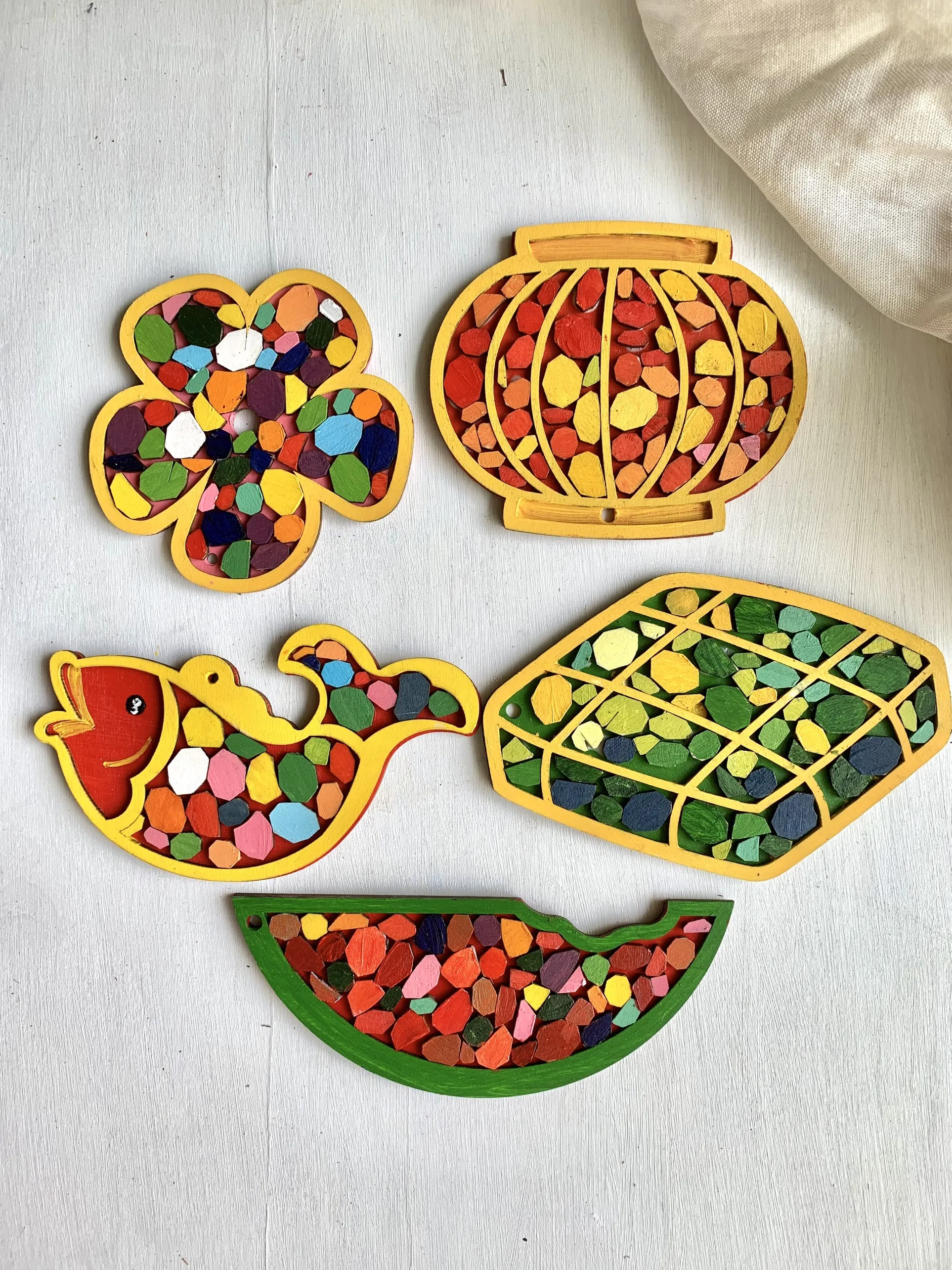 Wooden Picture Puzzle Toys With Mosaic Style Made By 100% Plywood 3mm ...