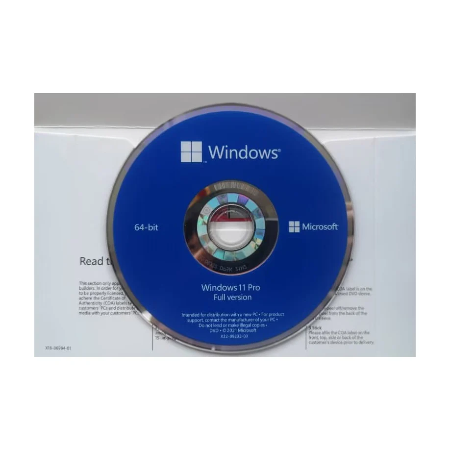 Windows 11 Pro Professional Oem Dvd Pack - Buy Ms Windows 11 Pro Oem ...