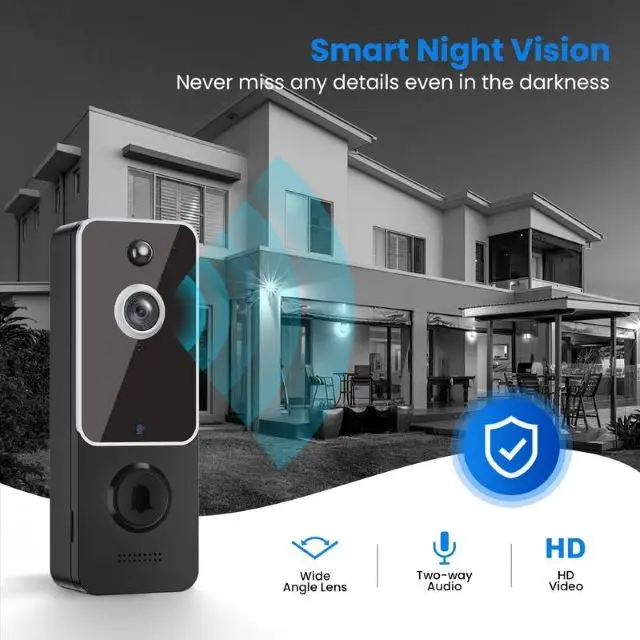 Smart Home Security Doorbell Camera Wifi Video Intercom Door Bell ...