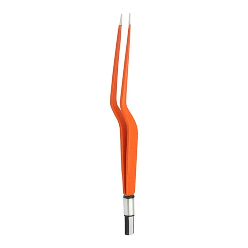 Custom Made Bipolar Coagulation Forceps Orange Color Coated Curved ...