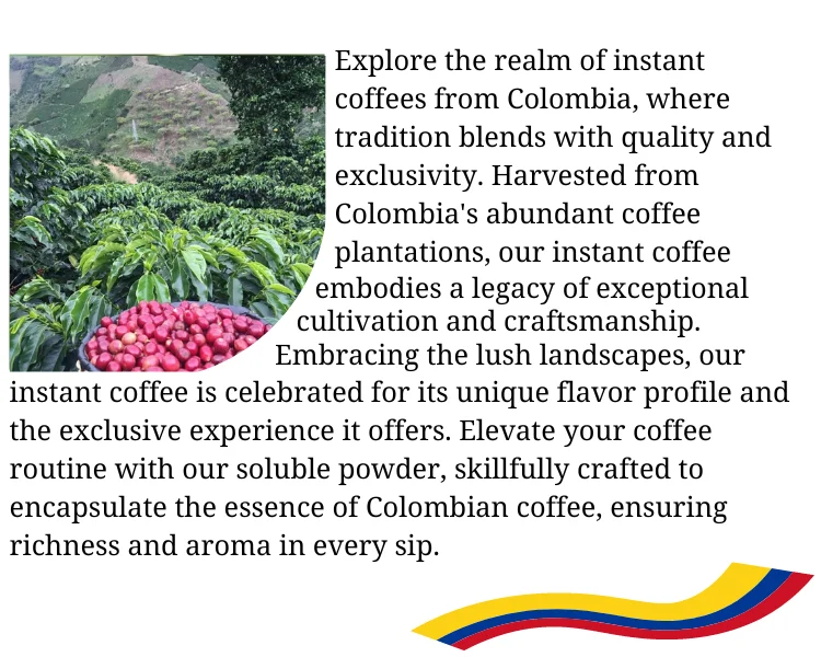 Colombian Premium Instant Coffee Powder - Rich Flavor And Convenience ...
