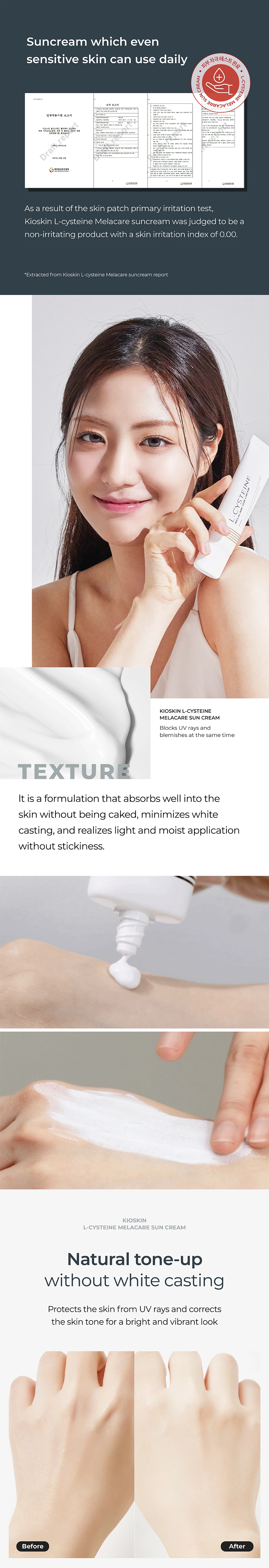 L-cysteine Melacare Sun Cream - Multi Sunscreen Benefits