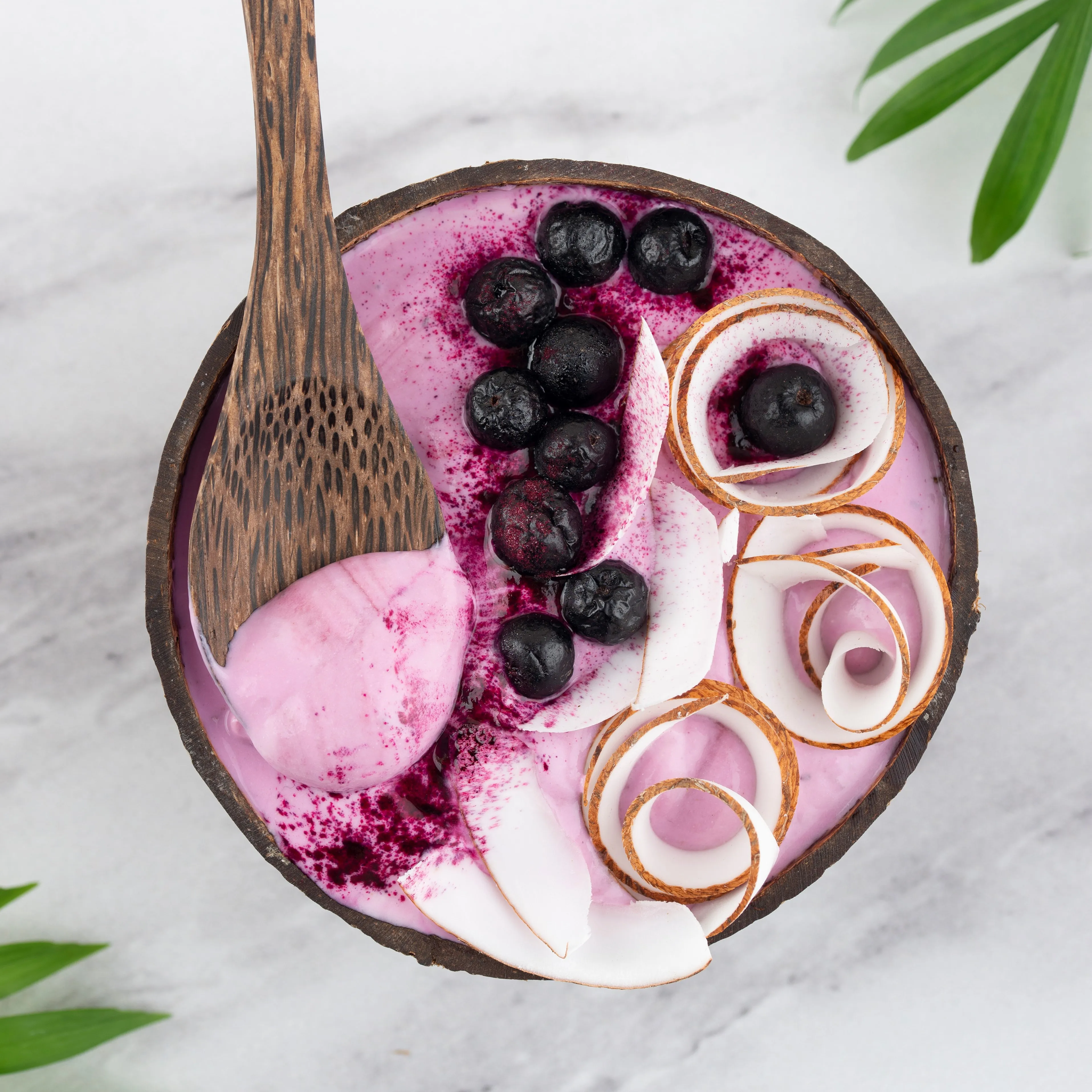 Eco-friendly Round Coconut Shell Bowl Dinnerware Set Fruit Salad ...