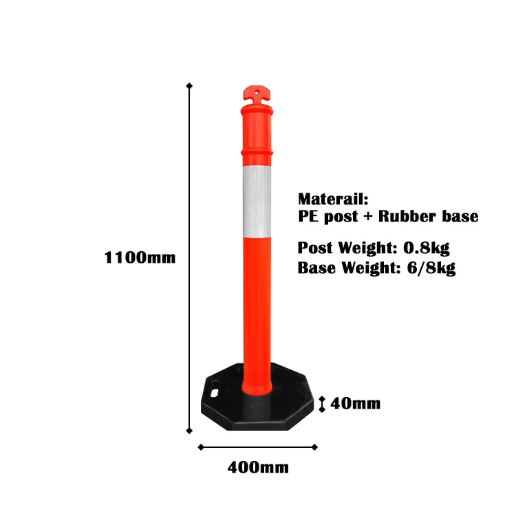 T-top Bollard Stand Barrier Traffic Delineator Guide Post For Road ...
