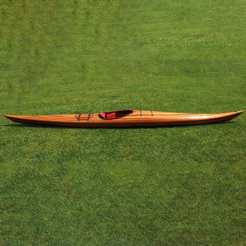 1 Person Kayak Single Kayak Lawrence Racing Wooden Kayak 20' With Kayak ...