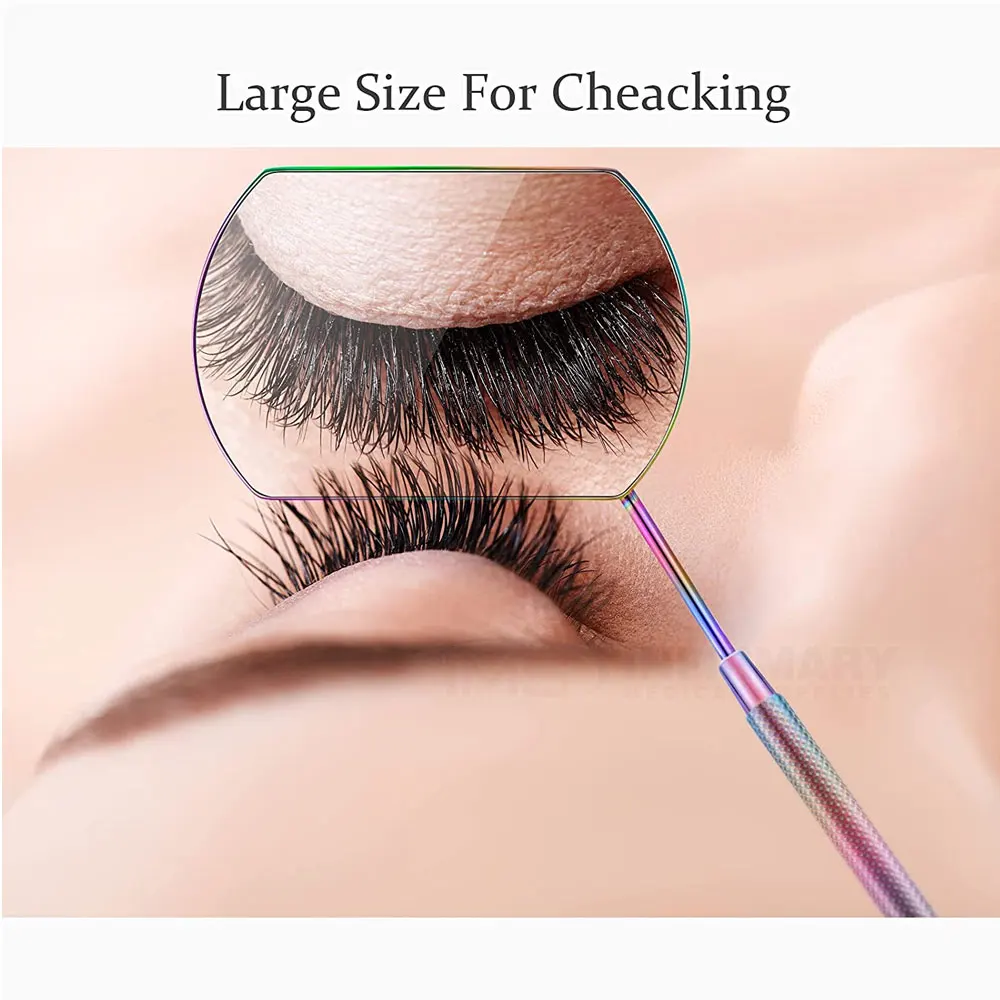 Rainbow Multicolor Stainless Steel Square Rectangle Shape Eyelash ...