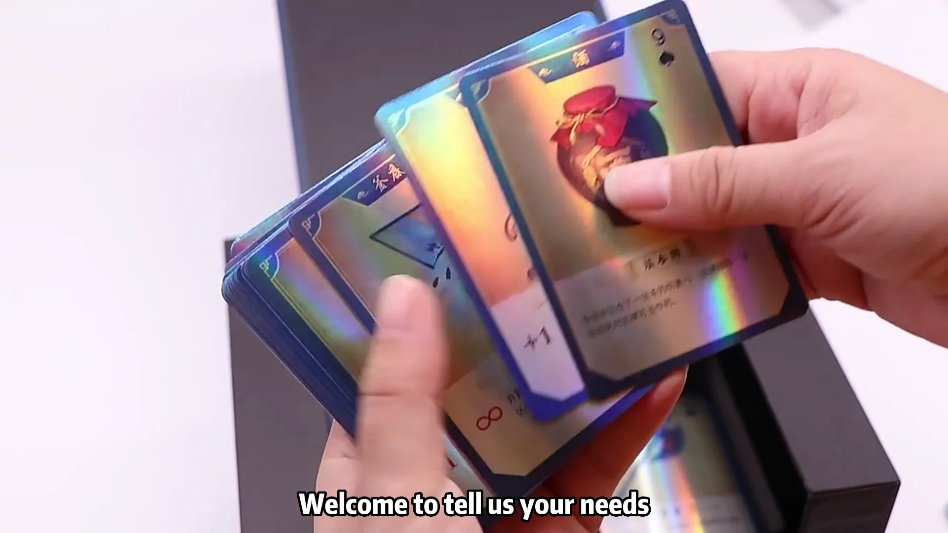 Custom Holographic Card Game Printing Foil Packaging Deck Collectible ...