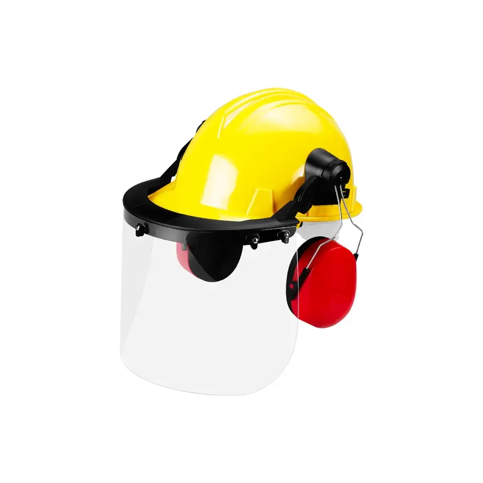 H101-pc Safety Helmet Face Shield Earmuffs Work Hard Hat - Buy Work ...