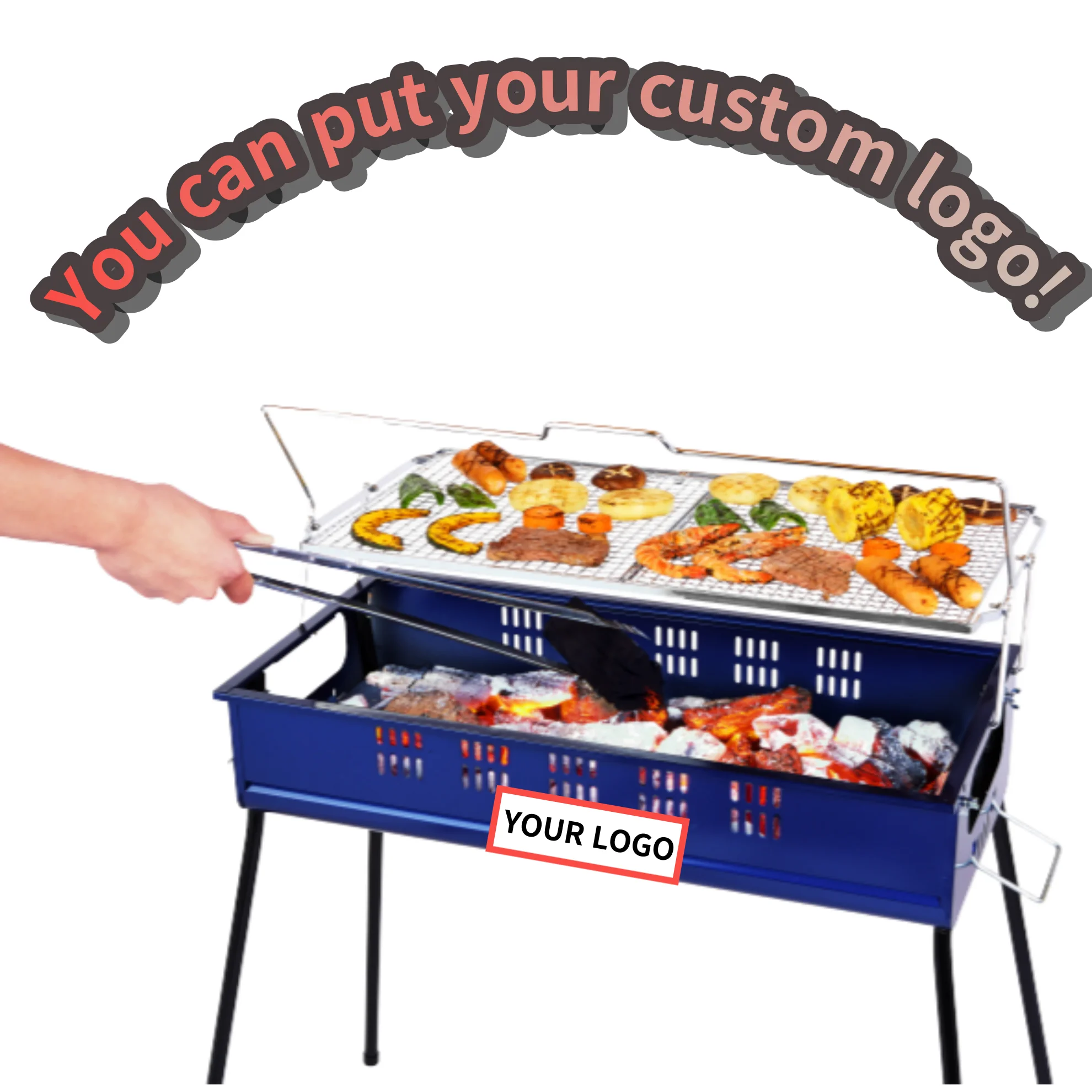 Portable Steel Japanese BBQ Grill Lift-up Type for Outdoor Use OEM ...