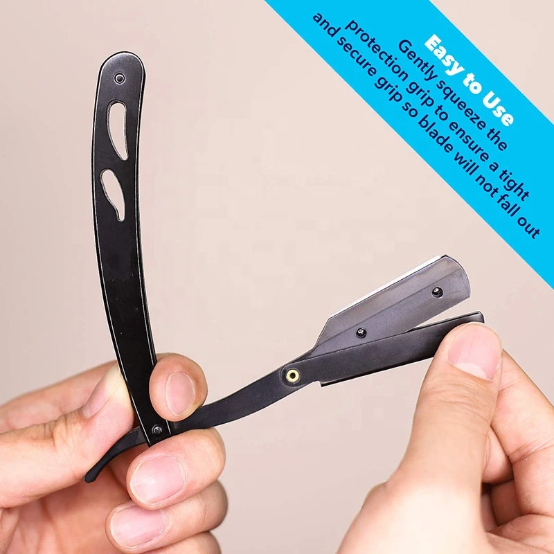 Professional Close Shaving Men's Manual Shaver Disposable Blade Barber ...