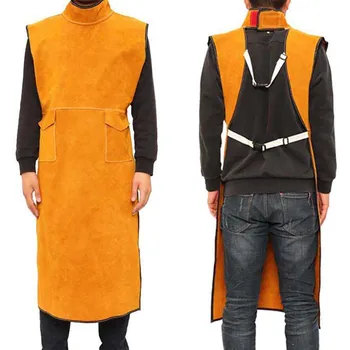 Premium Quality Soft Comfortable Flame Resistant Split Leather Welding ...