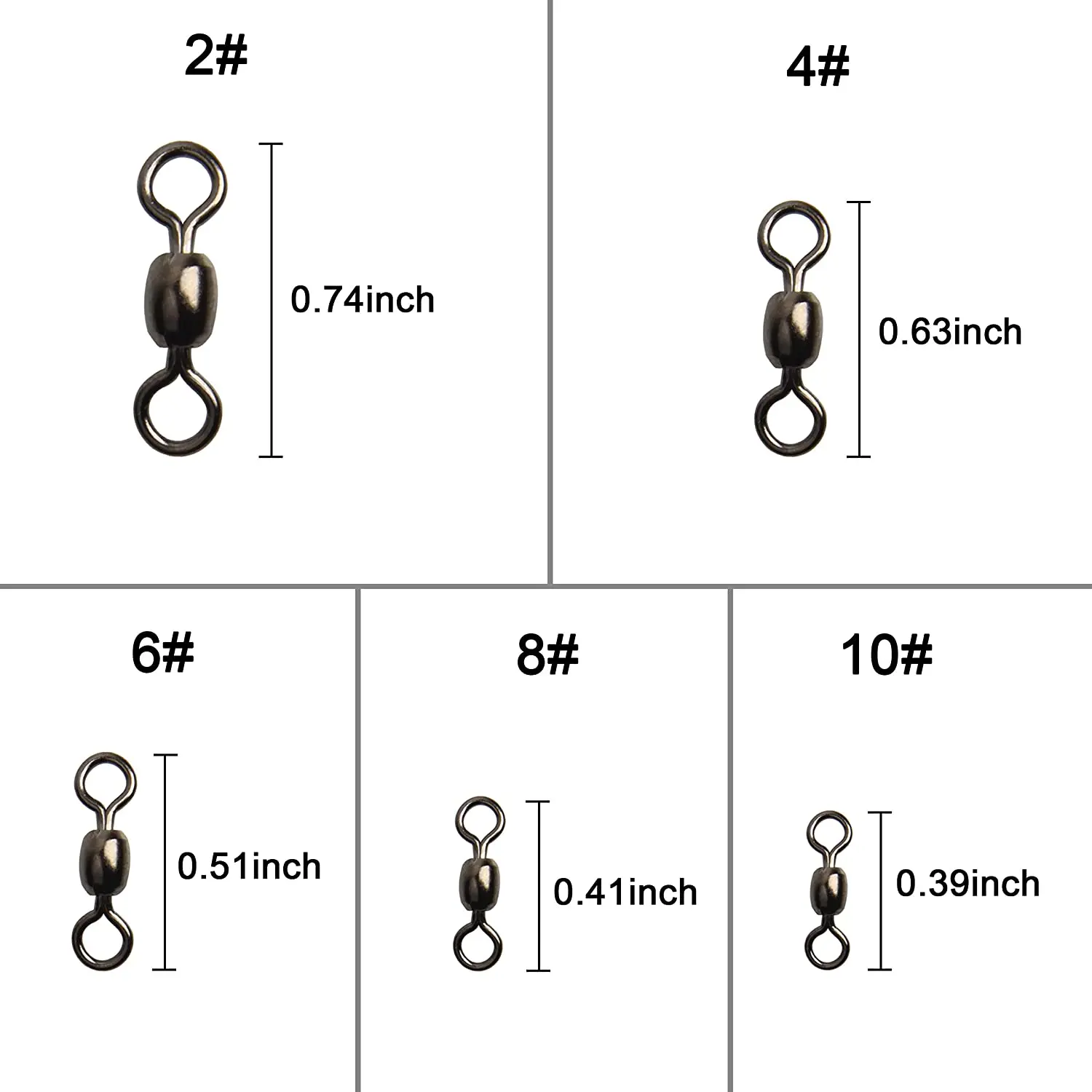 Offshore Trolling Fishing Swivel Crane Swivels Stainless Steel