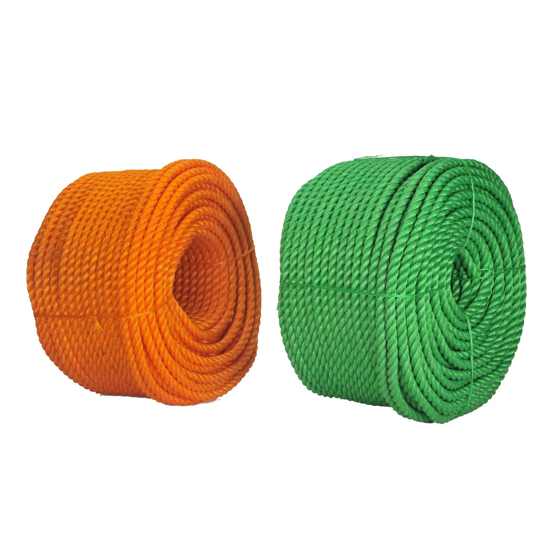 High Tenacity 3 Or 4 Strands New Material Packing Marine Fishing Net Rope Twisted Polyethylene ...