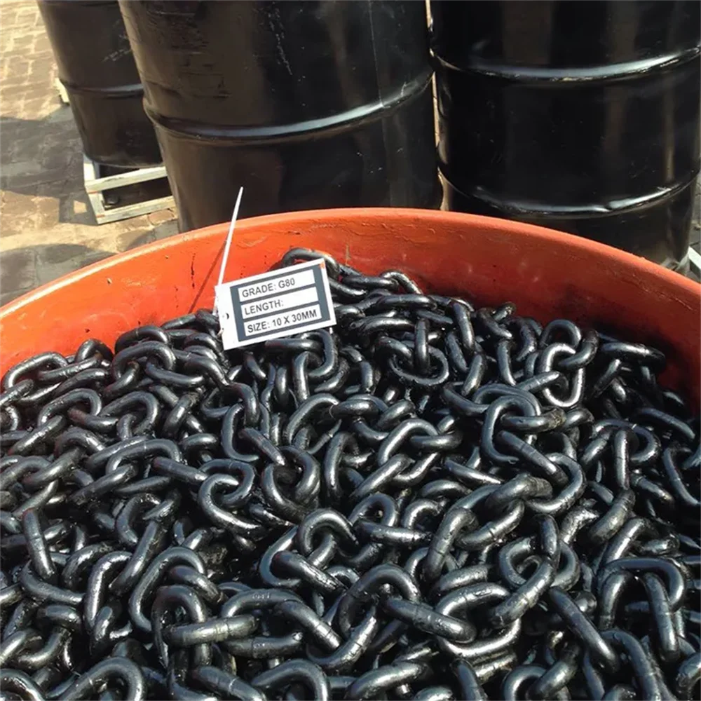 DIN766 Galvanized Anchor / Mooring Chain Grade 30 Short Link Chains ...