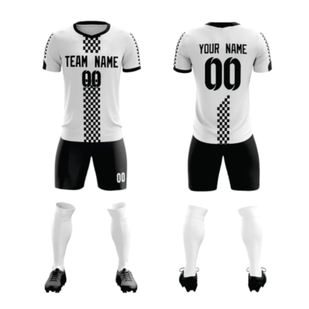 100% Customised Made Soccer Team Uniforms Sublimated Jersey & Shorts ...