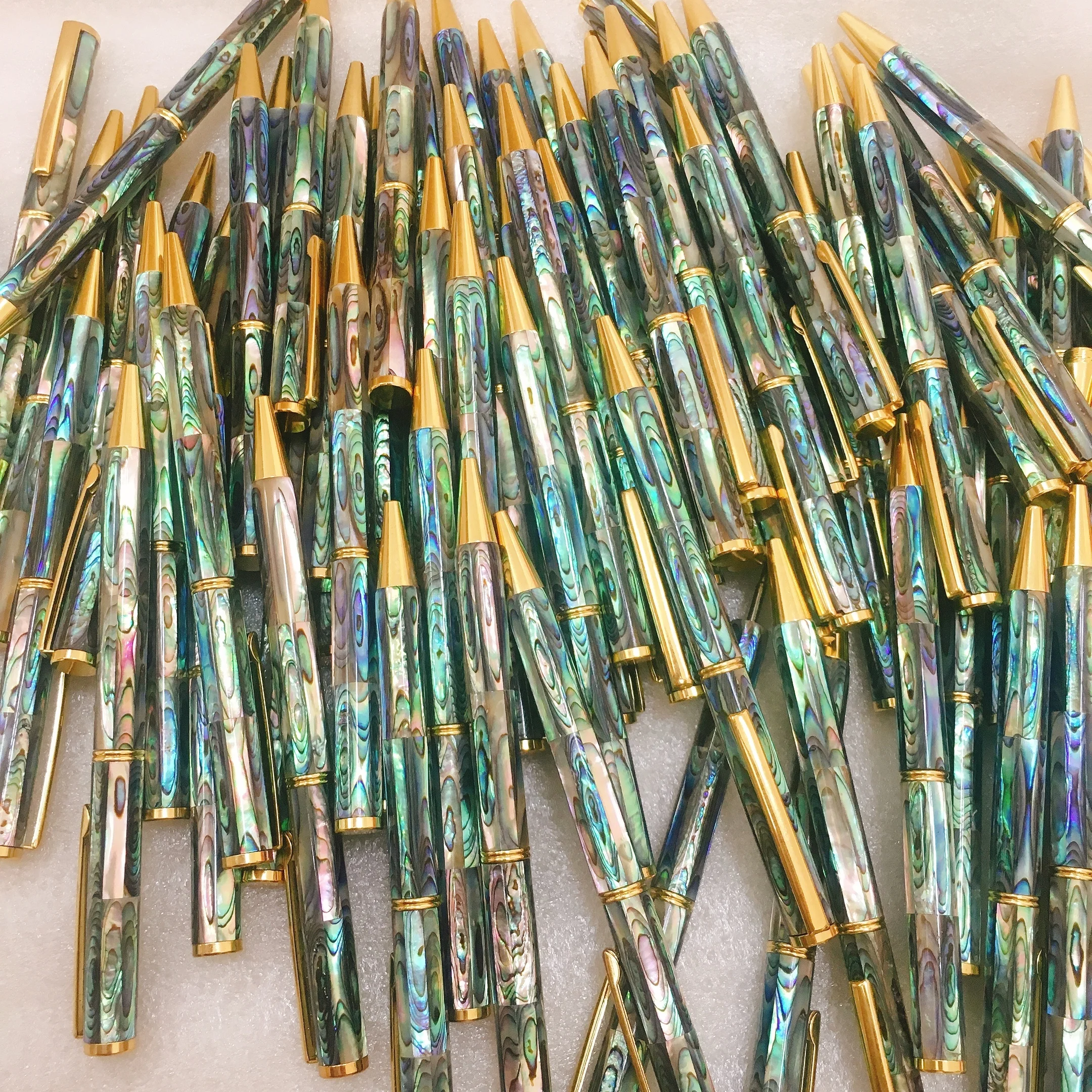 Handmade Premium Fountain Pen - Abalone Inlaid Luxury