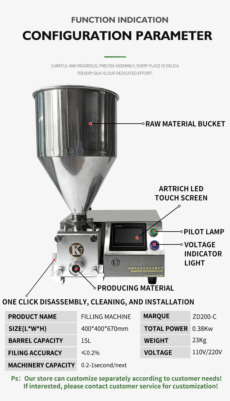 Automatic Donut Filler Chocolate Puff Jam Cream Injector Fill Machine ...