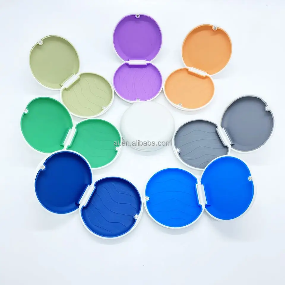 Plastic Orthodontic Customized Retainer Box Colorful Storage Box ...