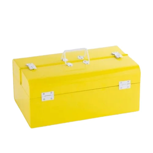 Yellow Colour Powder Coating Metal Jewellery Box High Quality ...