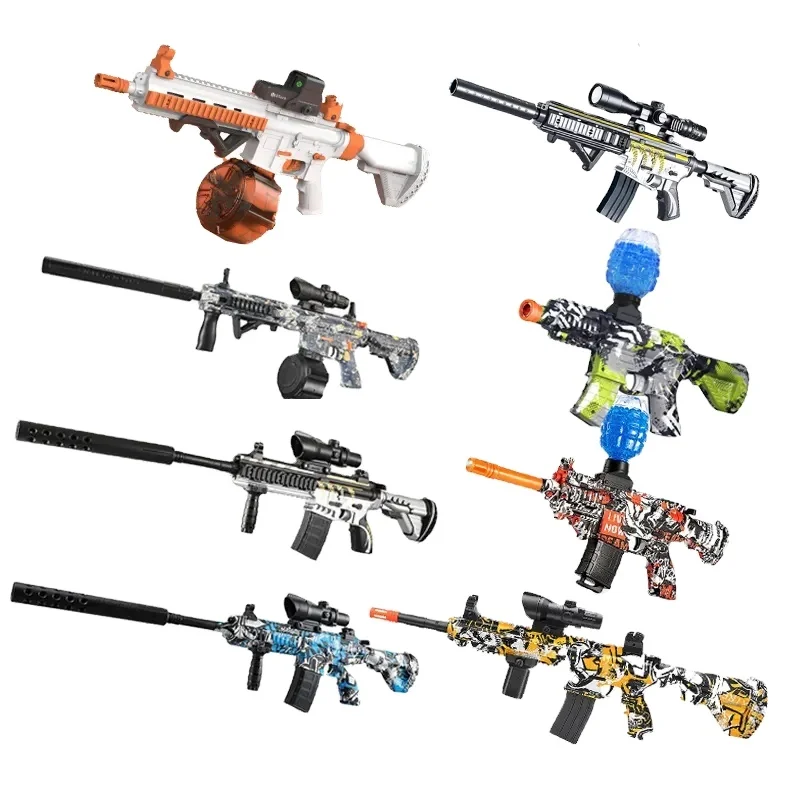 Electric Akm Toy Gel Bullet Water Gel Balls Blaster M416 M16 Shooter ...