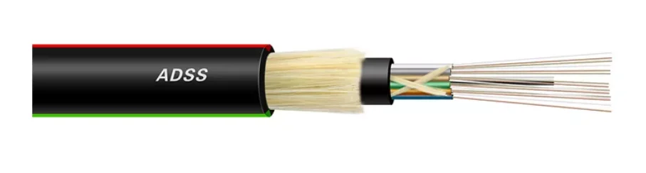 100m Span ADSS Fiber Optic Cable with 48 Cores - Durable & Efficient
