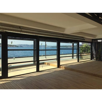 Motorized Vertical Sliding Guillotine Window For Glass Balconies - Buy ...