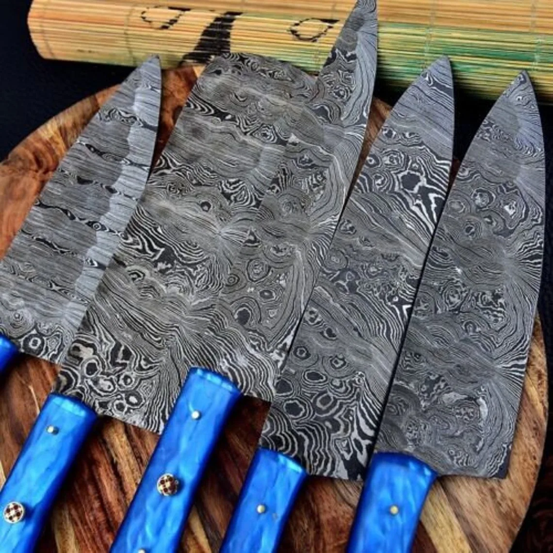 Chinese Kitchen Knife Tiger King Five Piece Set - Stainless Steel