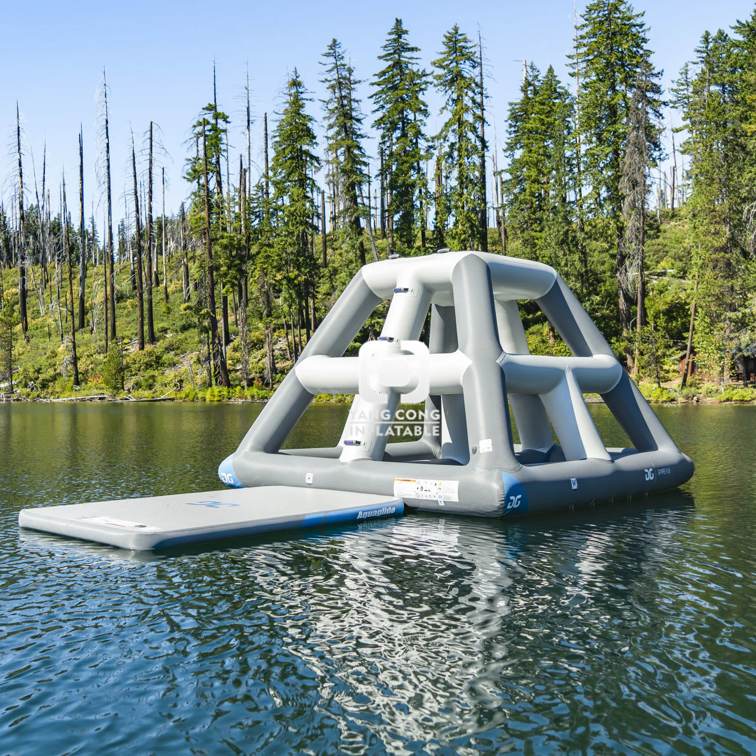 Guangzhou Inflatable Water Park Spire Floating Jungle Gym Water ...