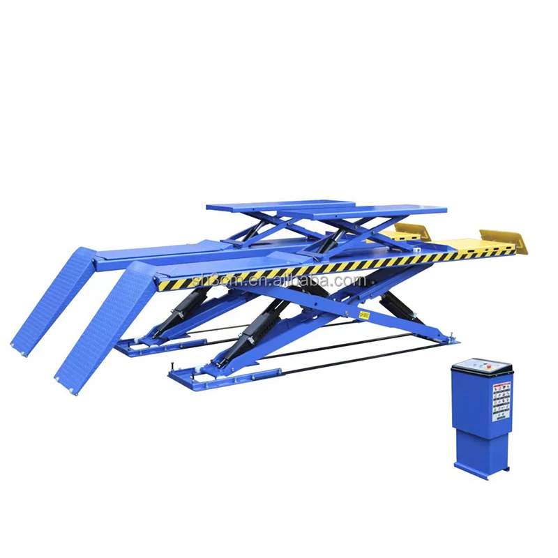3500kg Low Profile Double Level Scissor Alignment Lift Wheel Alignment ...