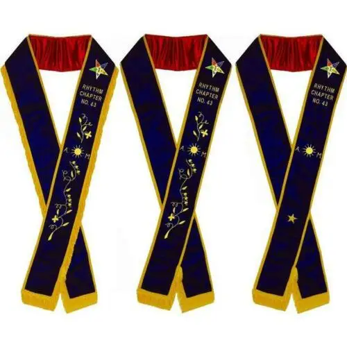 High Quality Regalia Masonic Regalia OES sashes as per custom moire ...