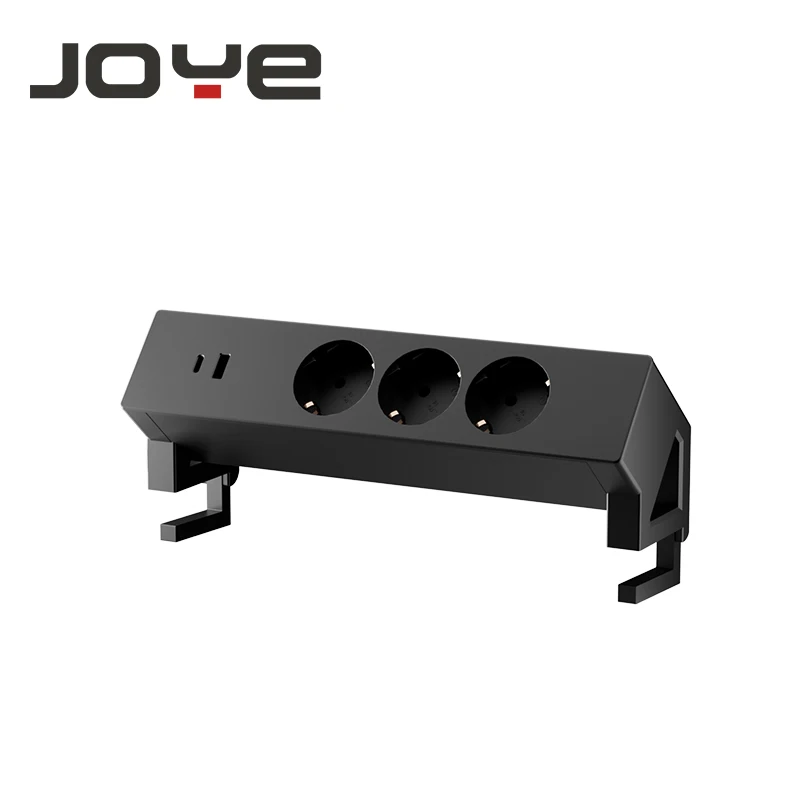 JOYE Shuko Socket Desk Power Sockets with USB Desk Clamp Power Strip ...