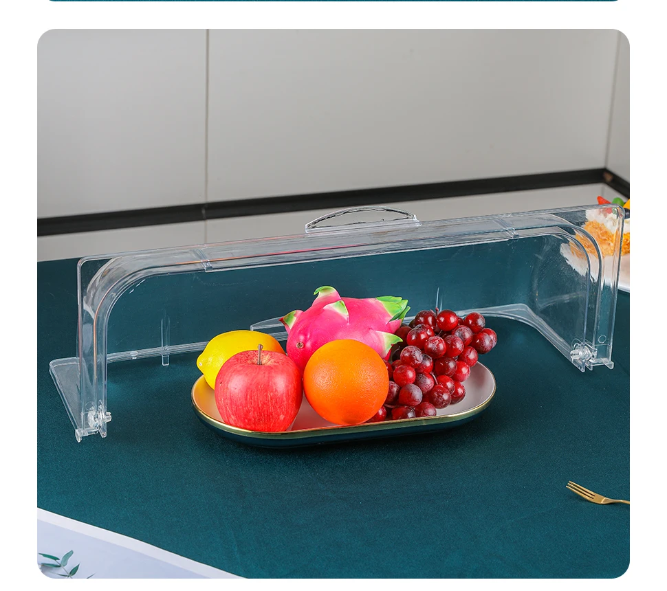 Restaurant Hotel Buffer Round Plastic Clear Food Cover For Dessert ...