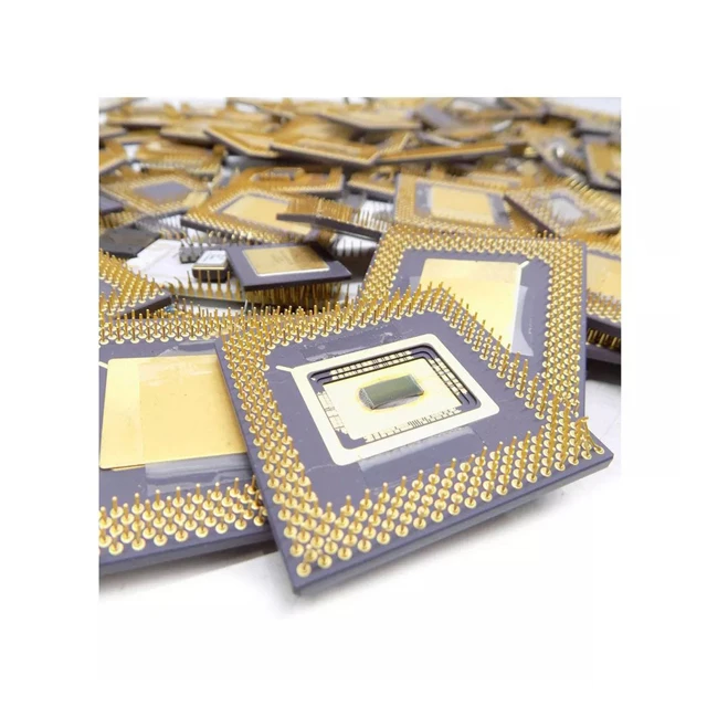 Ceramic Cpu Scrap With Gold Pins/ / Processors Scrap/intel Pentium Pro ...