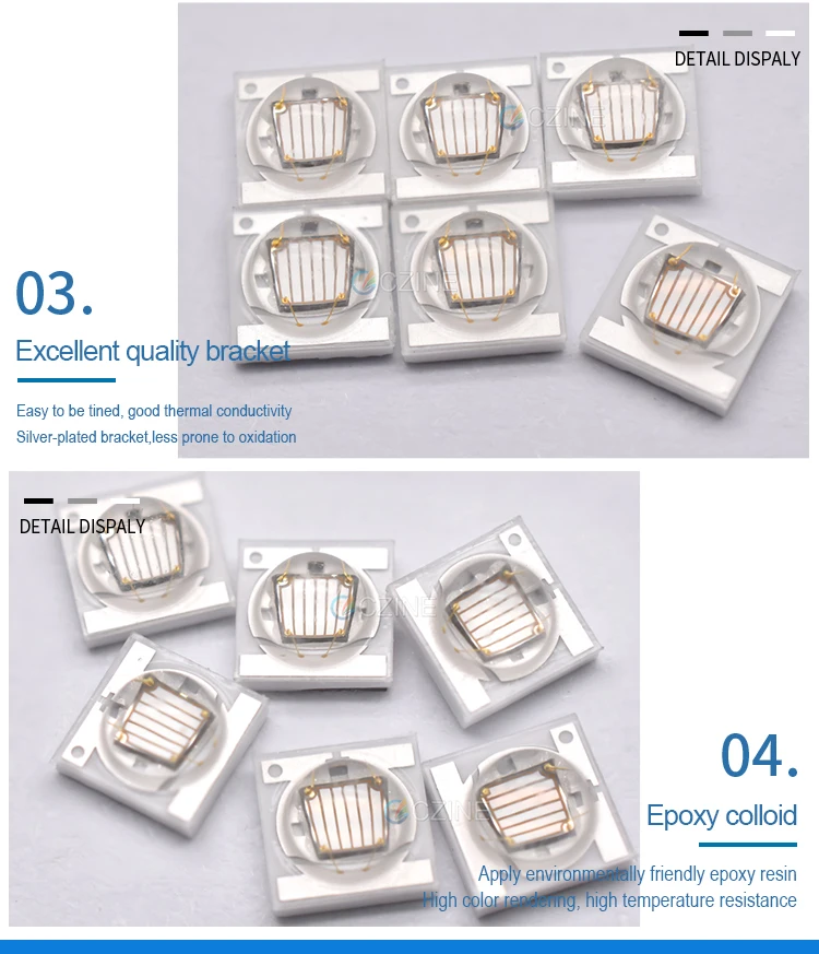 Czinelight 120 Degrees Smd 3535 3w Chips Led Uv 395nm For Uv Curing - Buy Led Uv 395nm,Uv Led ...