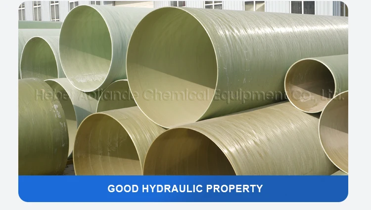 Large Diameter and Conveying Capacity FRP RPM Fiberglass Mortar Pipe ...