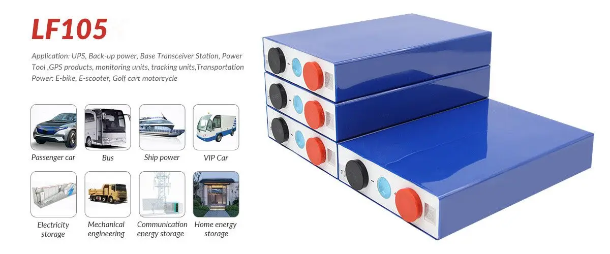 105ah Lifepo4 Lithium Ion Batteries Prismatic 3.2v Rechargeable ...