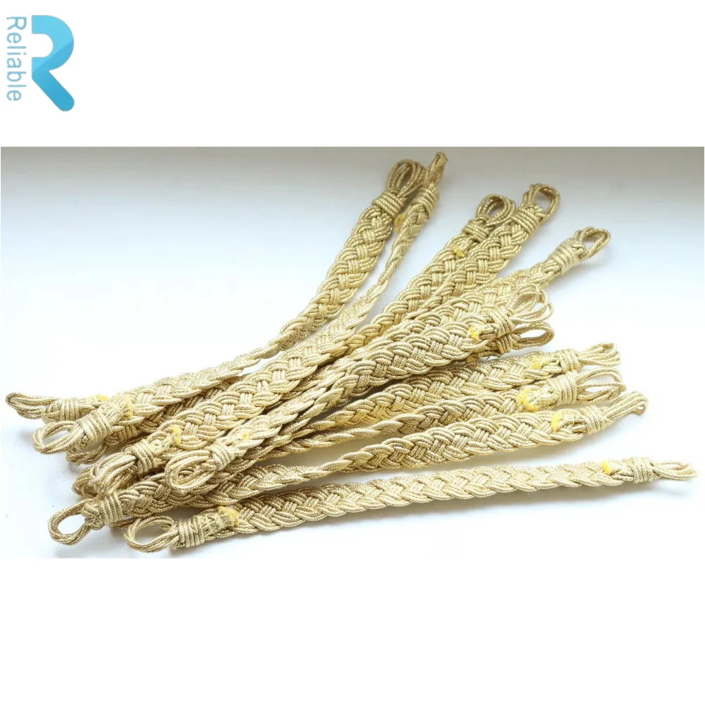 2025 Custom Officer Bullion Wire Hat Cord With Logo and Design Braided ...